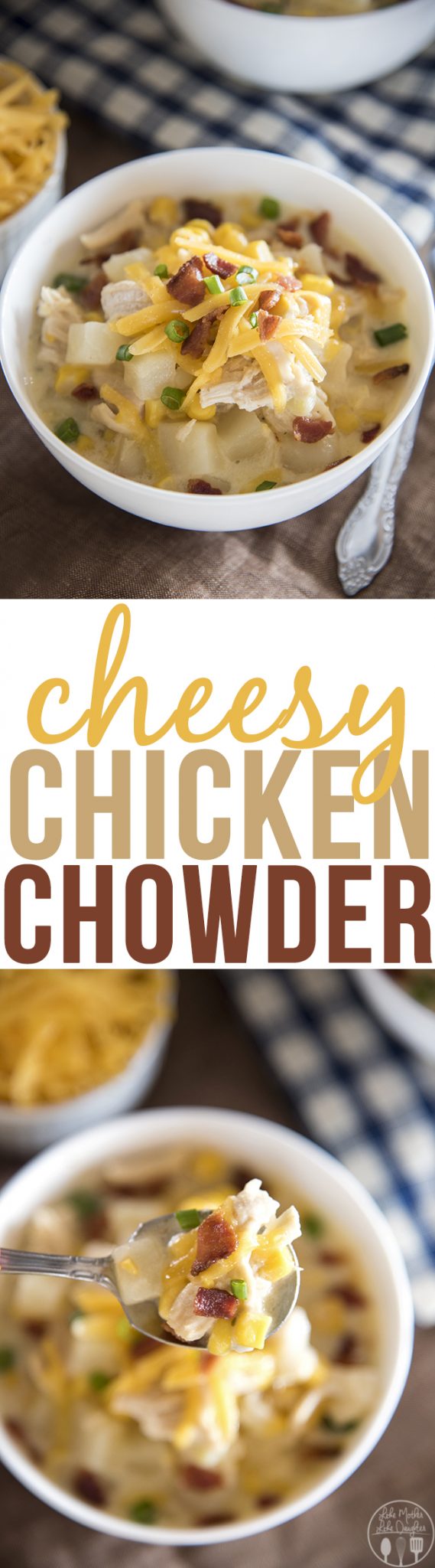 Cheesy Chicken Chowder – Like Mother, Like Daughter