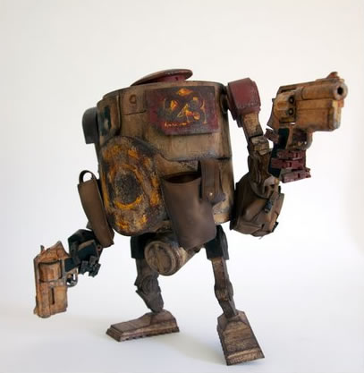 Oliver Robot Toy Protects us from Dropcloth Showers! – LOYAL K.N.G.