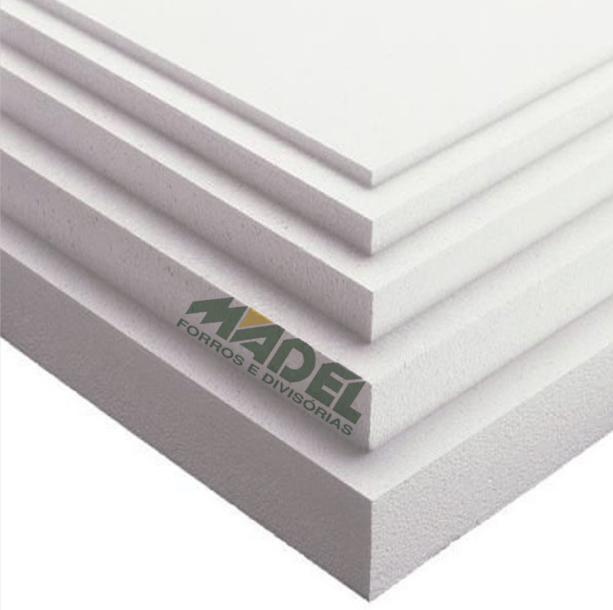 Forro modular de isopor 625x1250mm – Madel Forros e Divisórias
