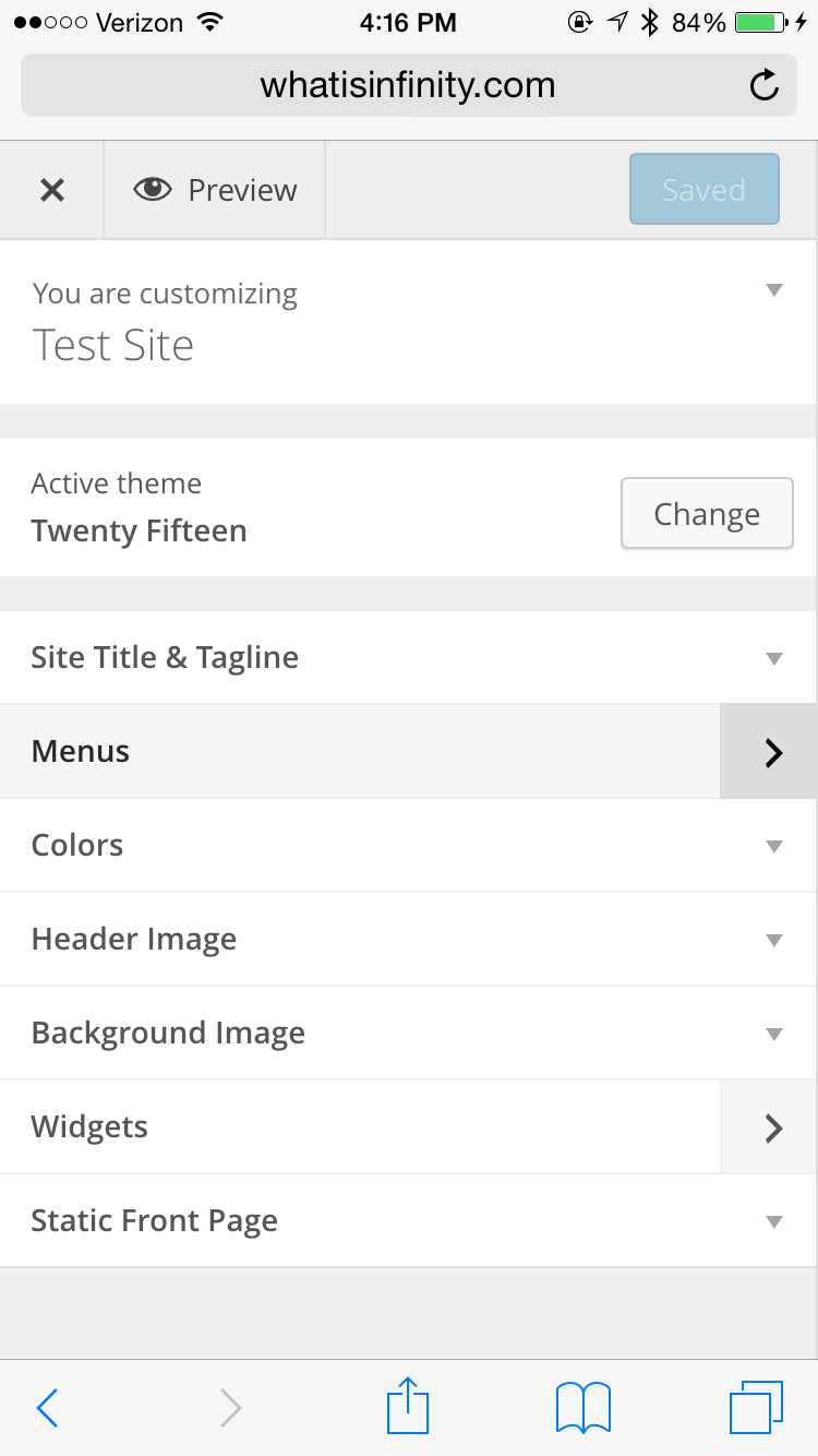 Testing Menus in the Customizer – Make WordPress Test