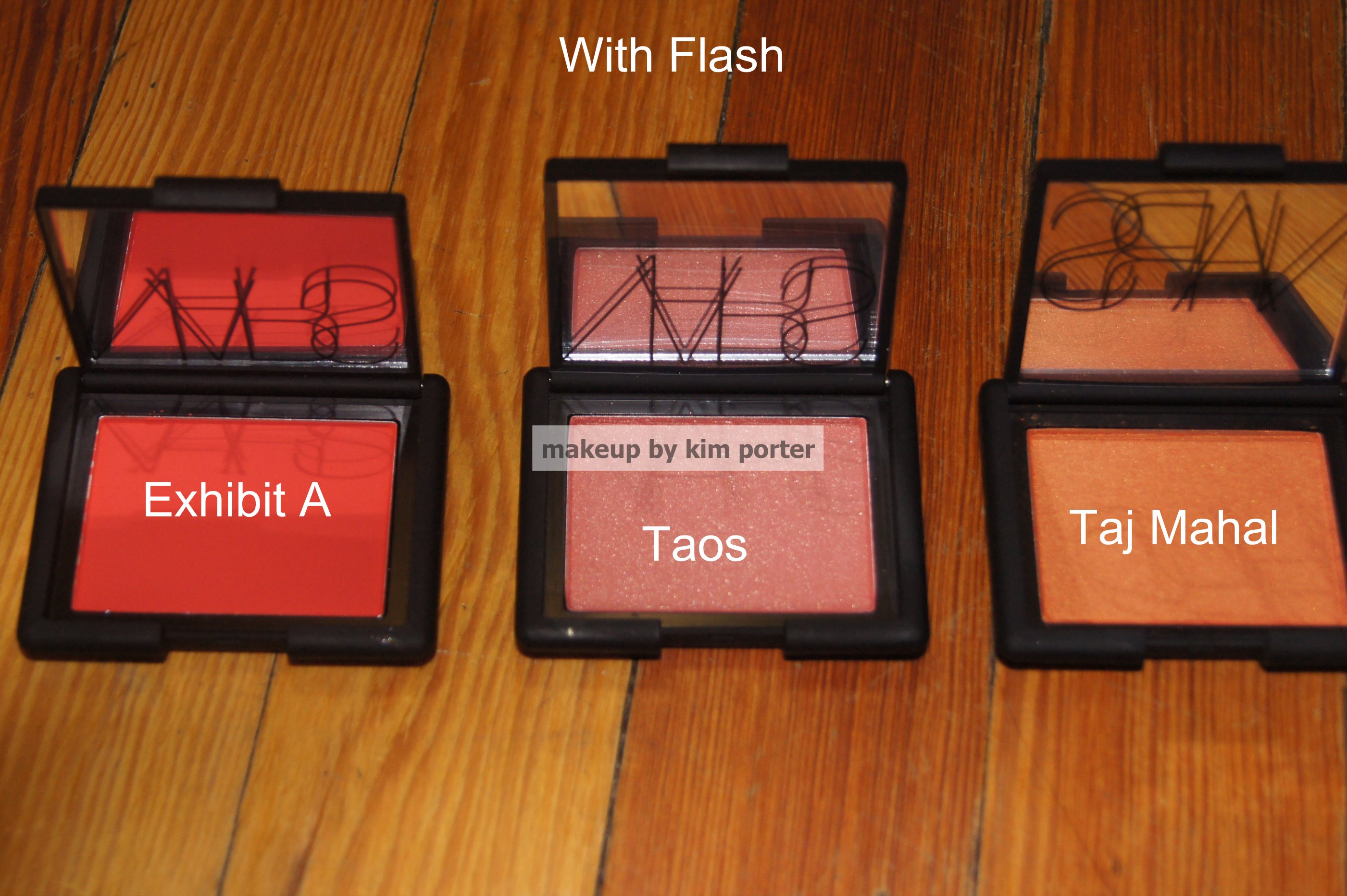 NARS Blush Swatches: Exhibit A, Taos & Taj Mahal - All Fab for brown ...