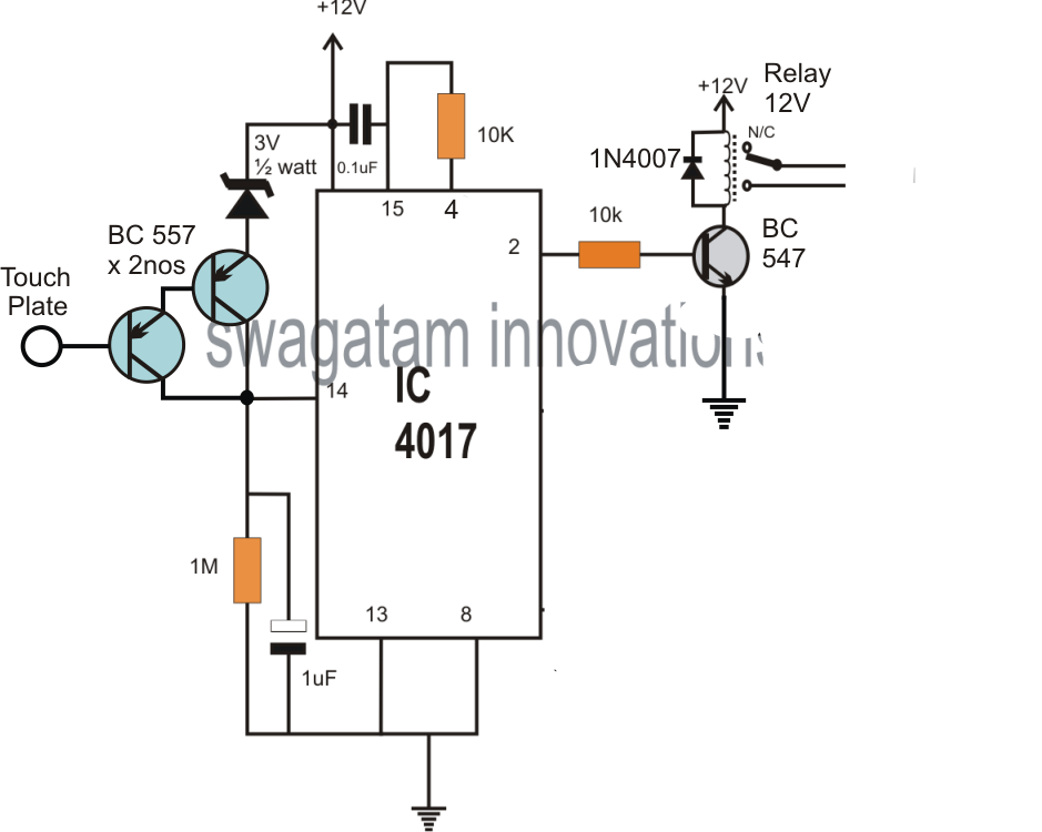 Circuit Diagram Of Ic 4017 - Circuit Diagram