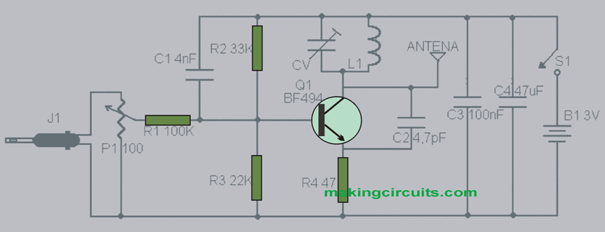 Long Range Wireless Tv Transmitter Circuit Diagram - Circuit Diagram