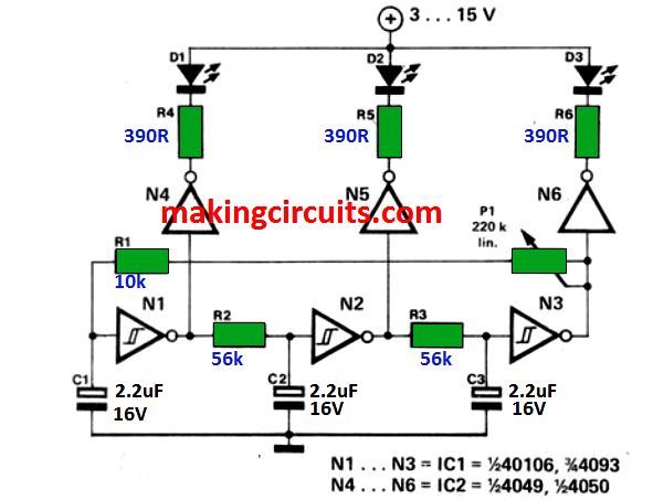 Schematic Diagram Of Running Lights - Circuit Diagram