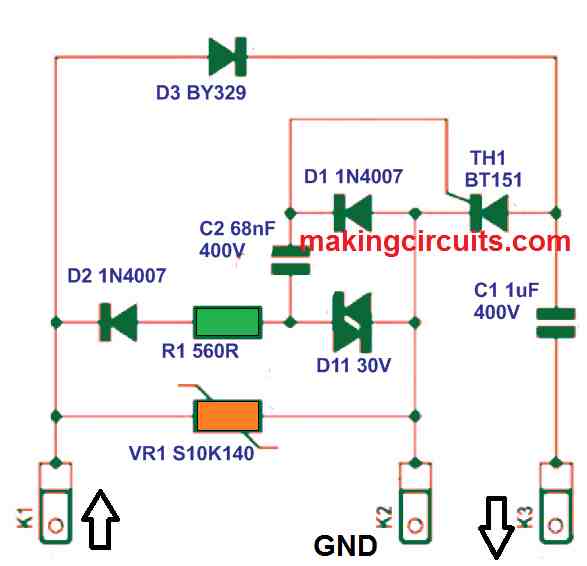Circuit Diagram For Capacitor Discharge Unit