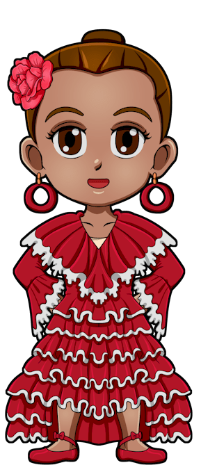 Superhero Spain International Paper Doll - MakingFriends