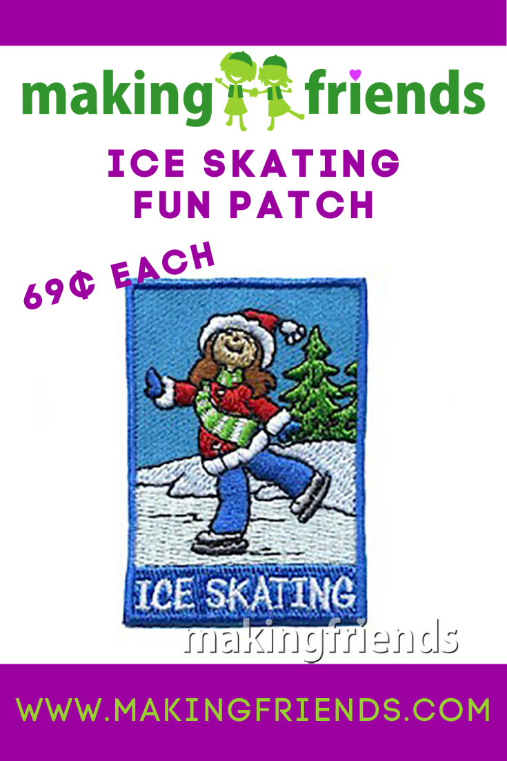 Ice Skating Patch - Girl - MakingFriends