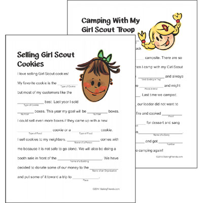 Girls Mad Libs