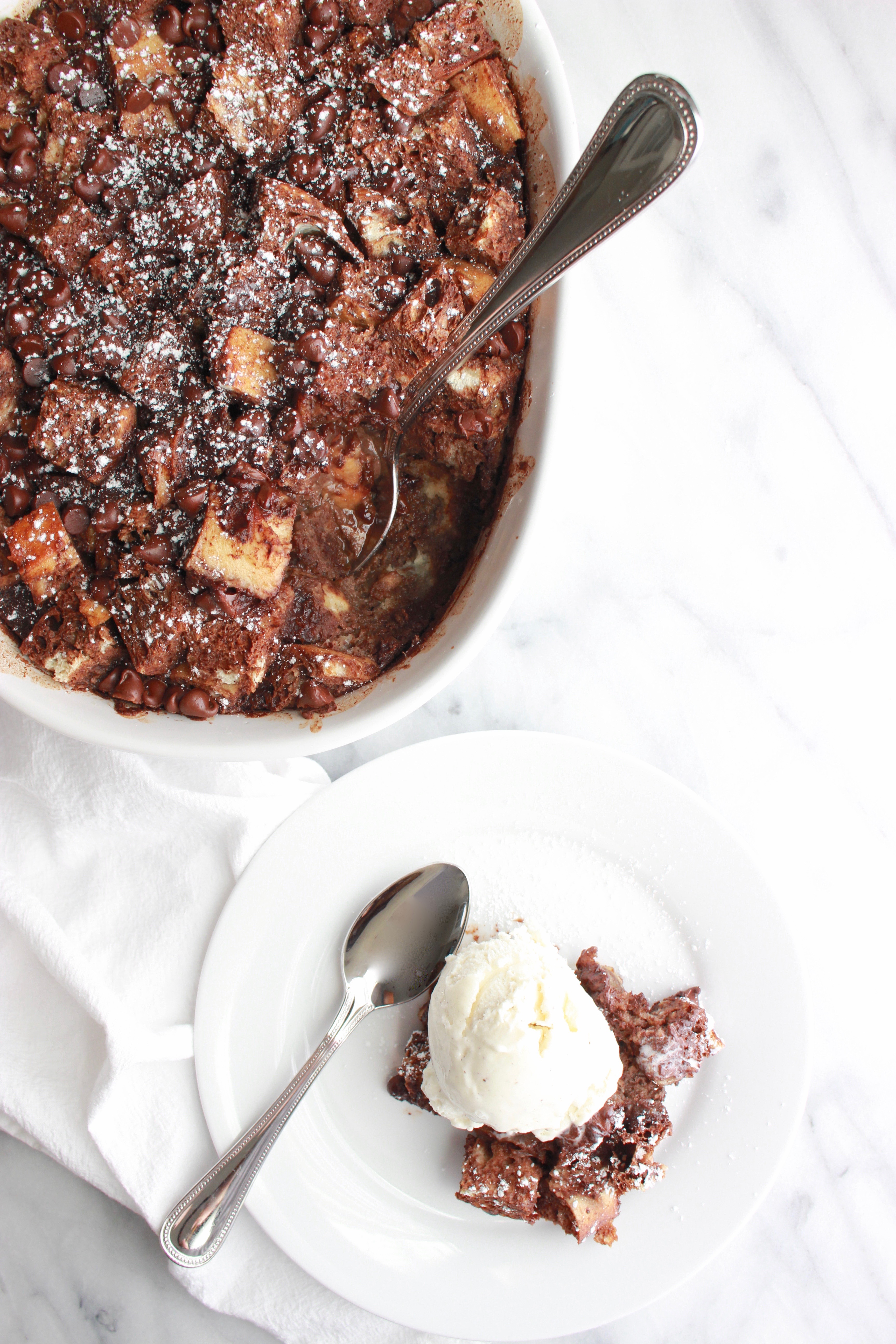 Dark Chocolate Bread Pudding - MANDY JACKSON