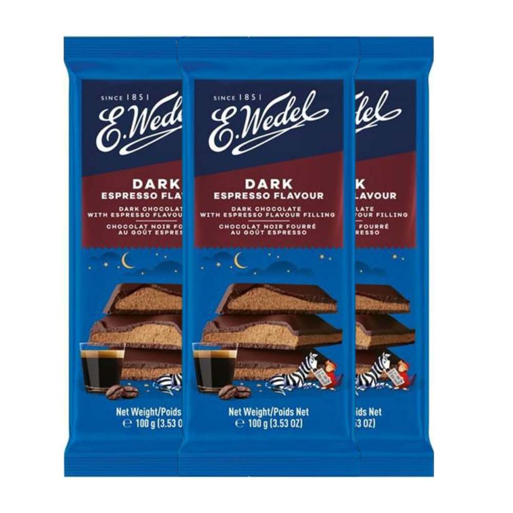 Wedel Espresso Chocolate 100g (3-Pack) - Maple Mart