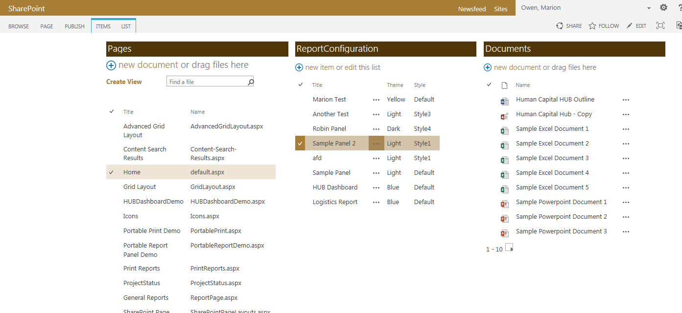 Collection of SharePoint 2013 Themes and Styles - Marion Owen