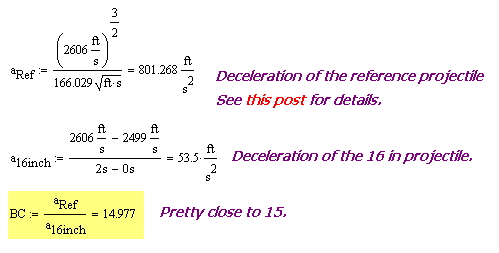 16-in Battleship Gun Ballistic Coefficient | Math Encounters Blog