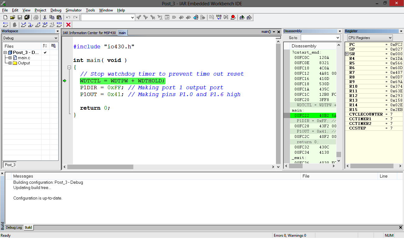 Using IAR Embedded Workbench with MSP430 » maxEmbedded
