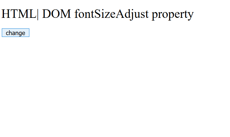 HTML | DOM 样式 fontSizeAdjust 属性 | 码农参考