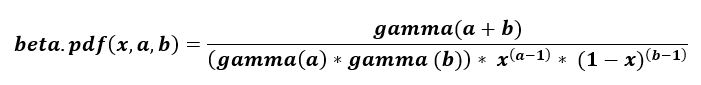 scipy stats.beta() | Python | 码农参考
