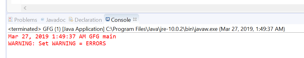 Java 中的 Logger warning() 方法及示例 | 码农参考