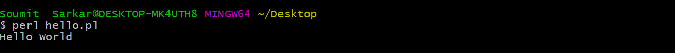 Perl |使用 Hash bang 或 Shebang 线 | 码农参考