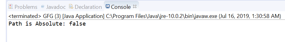 Java 中的路径 isAbsolute() 方法及示例 | 码农参考