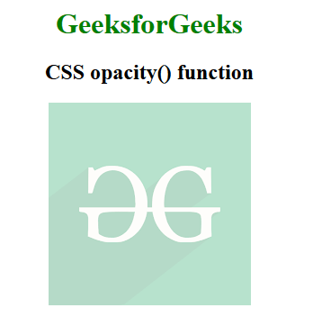 CSS | opacity() 函数 | 码农参考