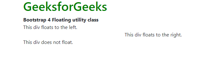 Bootstrap 4 中的 .pull-left 和 .pull-right 类 | 码农参考