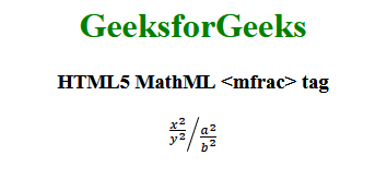 HTML5 | MathML 标签 | 码农参考