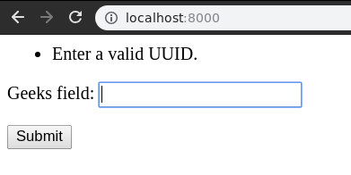 UUIDField – Django 表单 | 码农参考