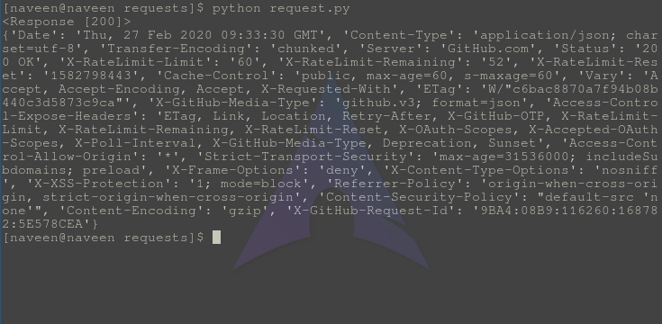 response.headers – Python 请求 | 码农参考