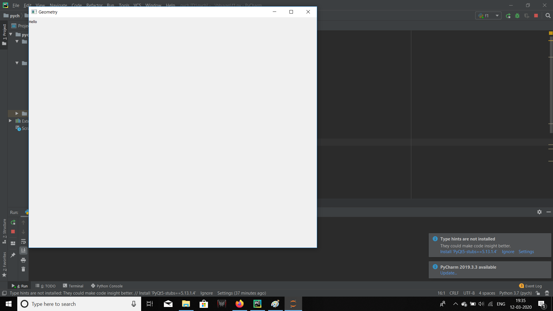 setGeometry 方法 – Pyqt5 | 码农参考