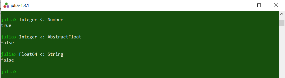 Julia 的类型 |设置 1 | 码农参考