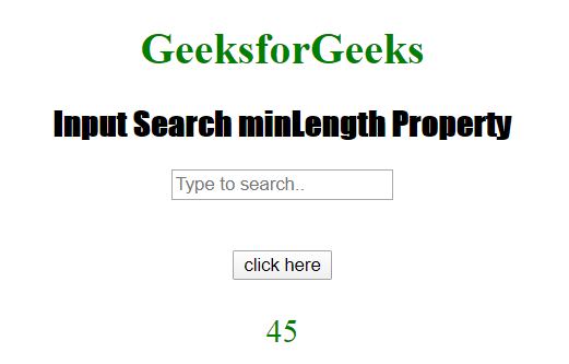 HTML | DOM 输入搜索 minLength 属性 | 码农参考
