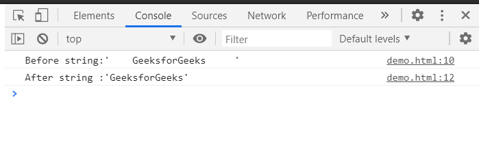 JavaScript 中的字符串 strip() | 码农参考