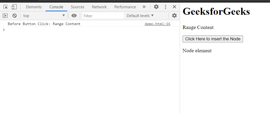 HTML DOM Range insertNode() 方法 | 码农参考
