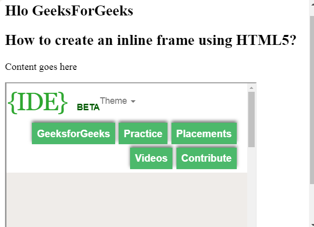如何使用 HTML5 创建内联框架？ | 码农参考