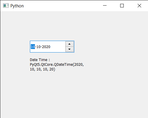 PyQt5 QDateEdit – 获取日期时间 | 码农参考