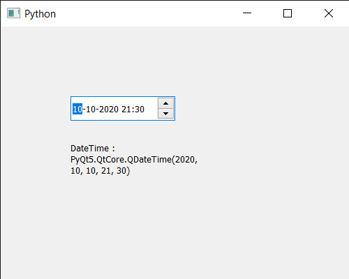 PyQt5 QDateTimeEdit – 获取 QDateTime | 码农参考