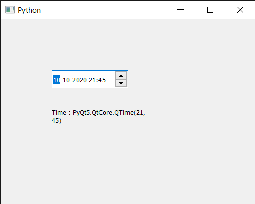 PyQt5 QDateTimeEdit – 只获取 QTime | 码农参考