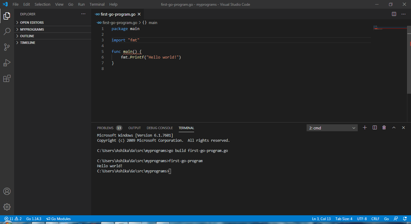 如何在 Golang 中创建自己的包？ | 码农参考