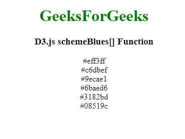 D3.js schemeBlues() 函数 | 码农参考