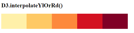 D3.js interpolateYlOrRd() 函数 | 码农参考