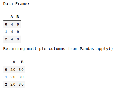 使用 Pandas apply() 方法返回多列 | 码农参考