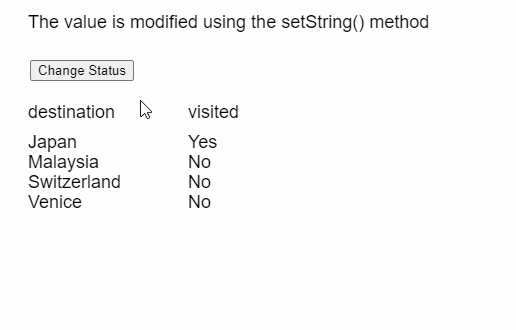 p5.TableRow setString() 方法 | 码农参考