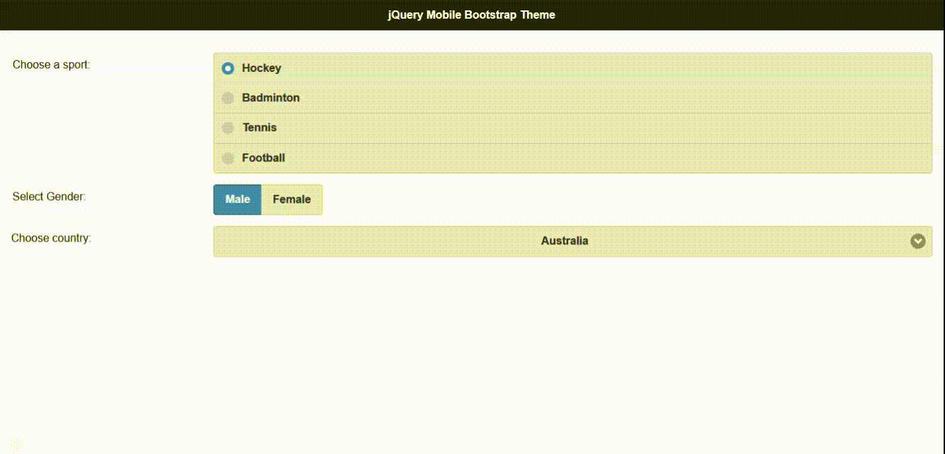 如何使用 jQuery Mobile BootstrapTheme 插件为手机设计表单控件？ | 码农参考