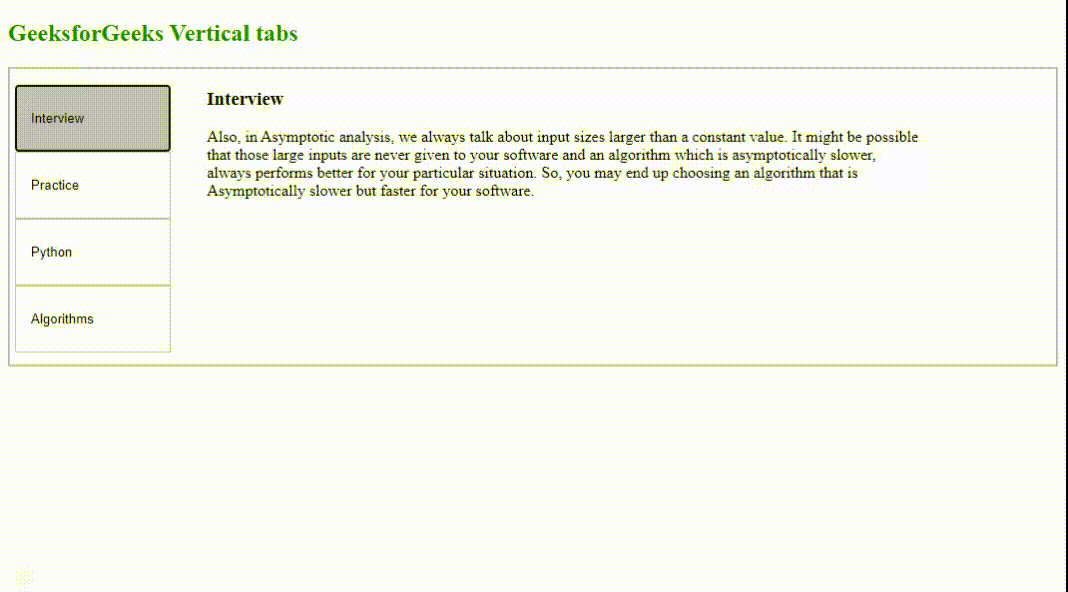 如何使用 JavaScript 创建水平和垂直标签？ | 码农参考
