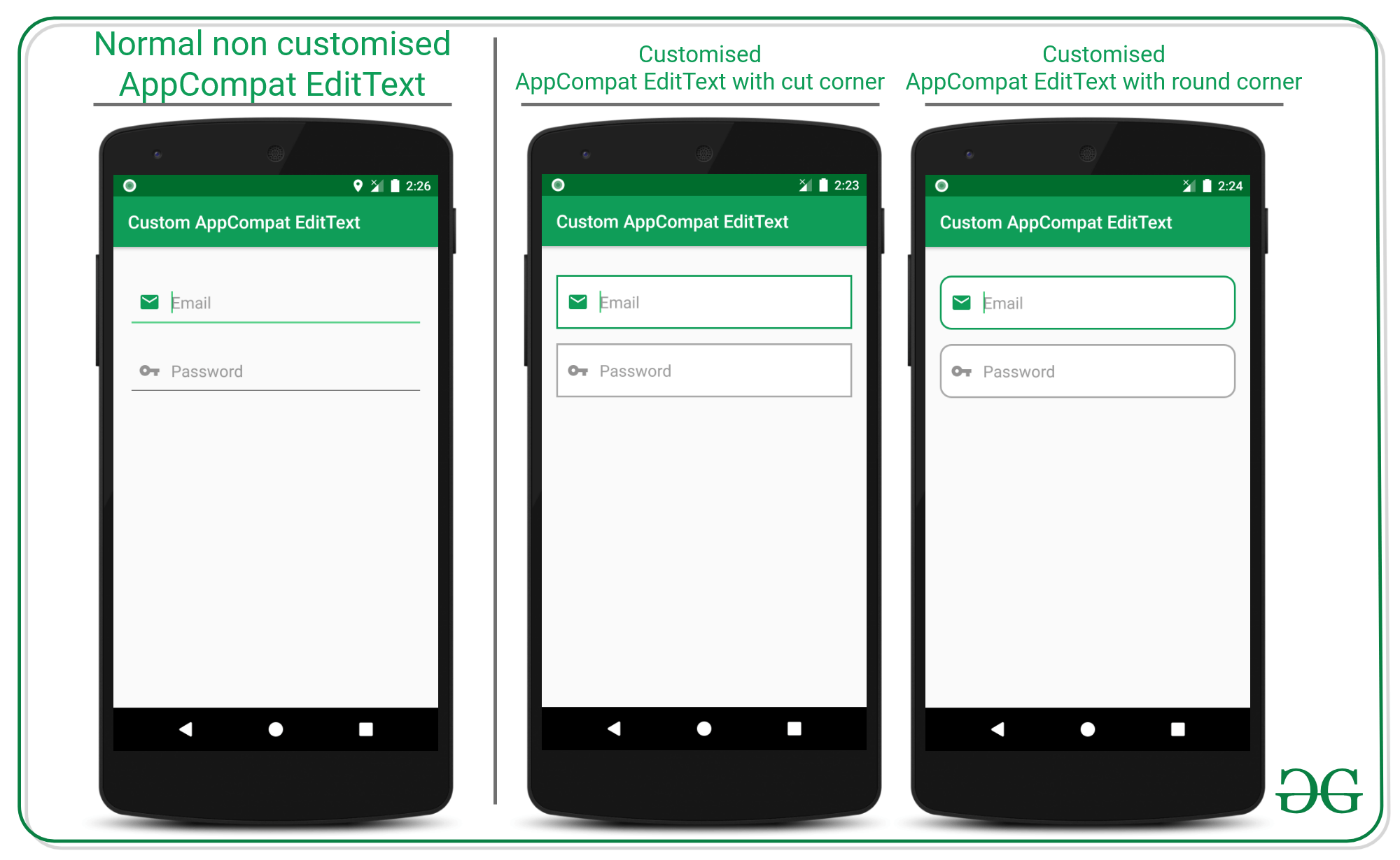 如何在 Android 中自定义 AppCompat EditText？ | 码农参考