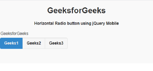 如何使用 jQuery Mobile 制作水平单选按钮控件组？ | 码农参考