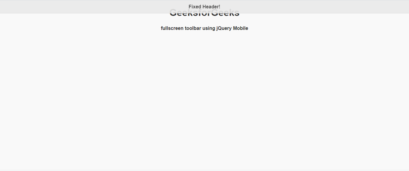如何使用 jQuery Mobile 制作全屏工具栏？ | 码农参考
