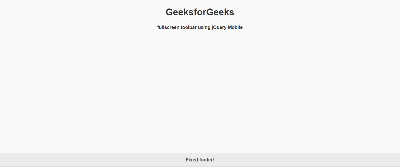 如何使用 jQuery Mobile 制作全屏工具栏？ | 码农参考