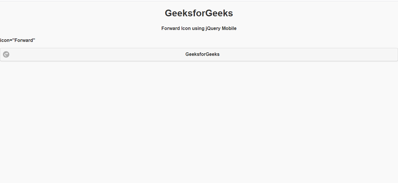如何使用 jQuery Mobile 制作前进图标？ | 码农参考
