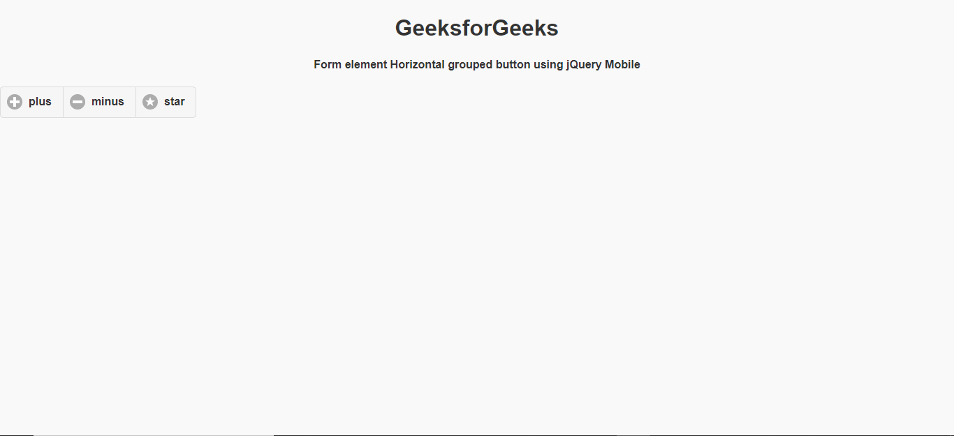 如何使用 jQuery Mobile 使表单元素水平分组按钮？ | 码农参考