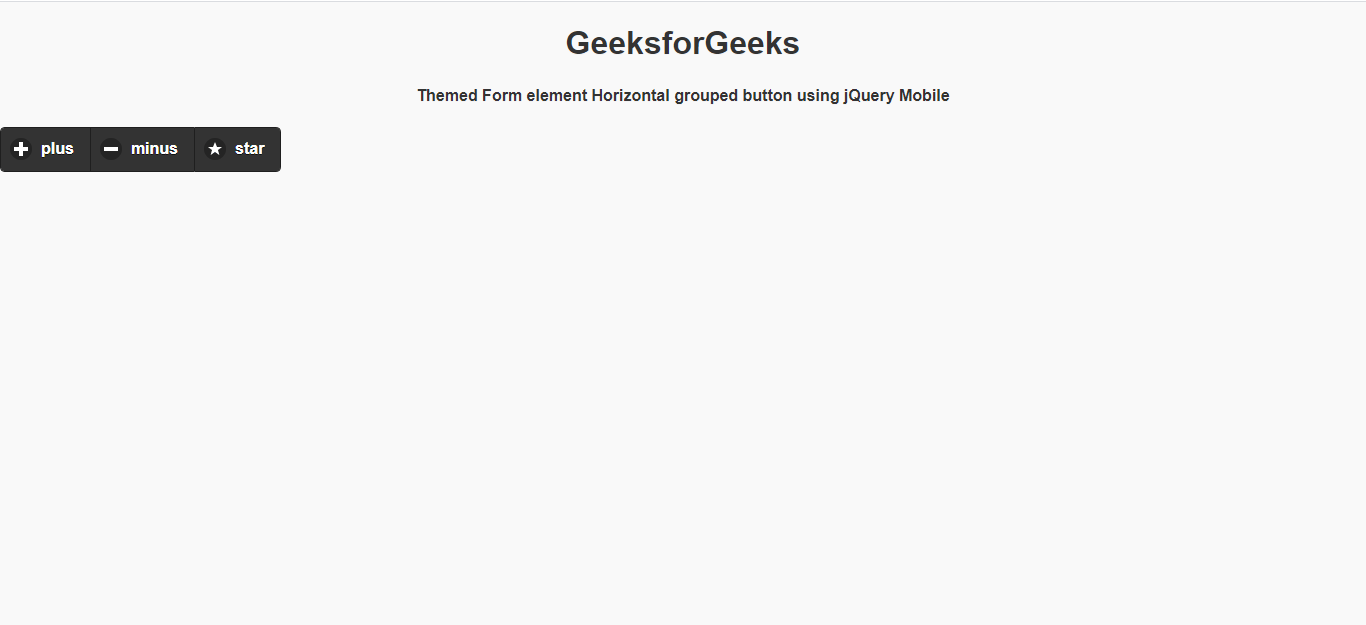 如何使用 jQuery Mobile 制作主题表单元素水平分组按钮？ | 码农参考